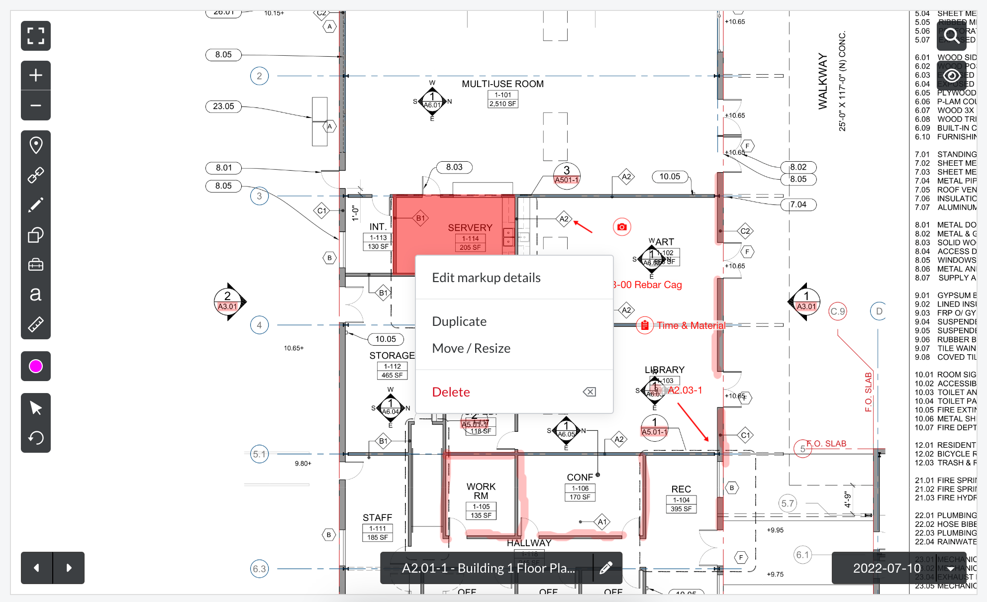 How to use the Single Plan View and Markup Tools (Web) – Knowledge Base