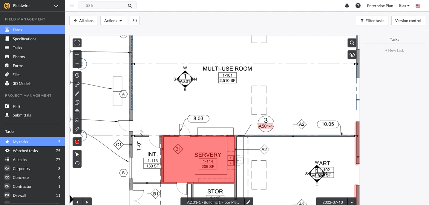 How to use the Single Plan View and Markup Tools (Web) – Knowledge Base