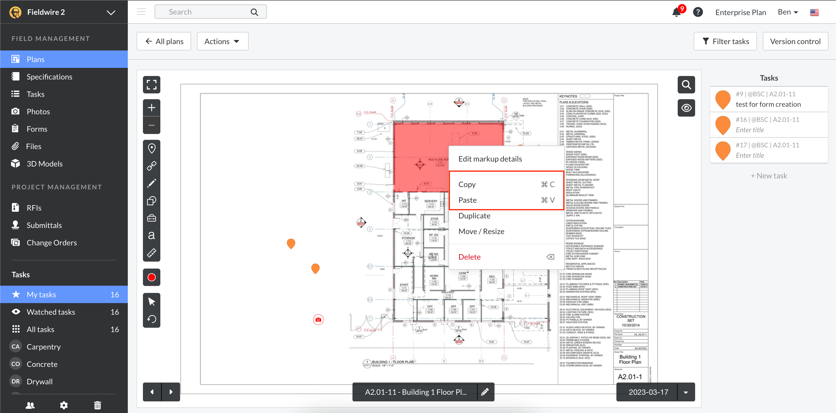 How to use the Single Plan View and Markup Tools (Web) – Knowledge Base