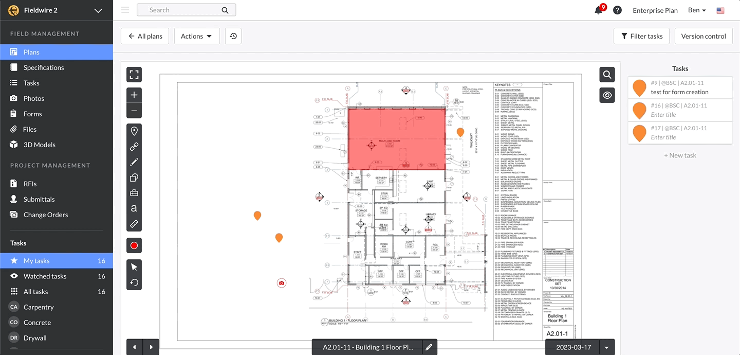 How to use the Single Plan View and Markup Tools (Web) – Knowledge Base