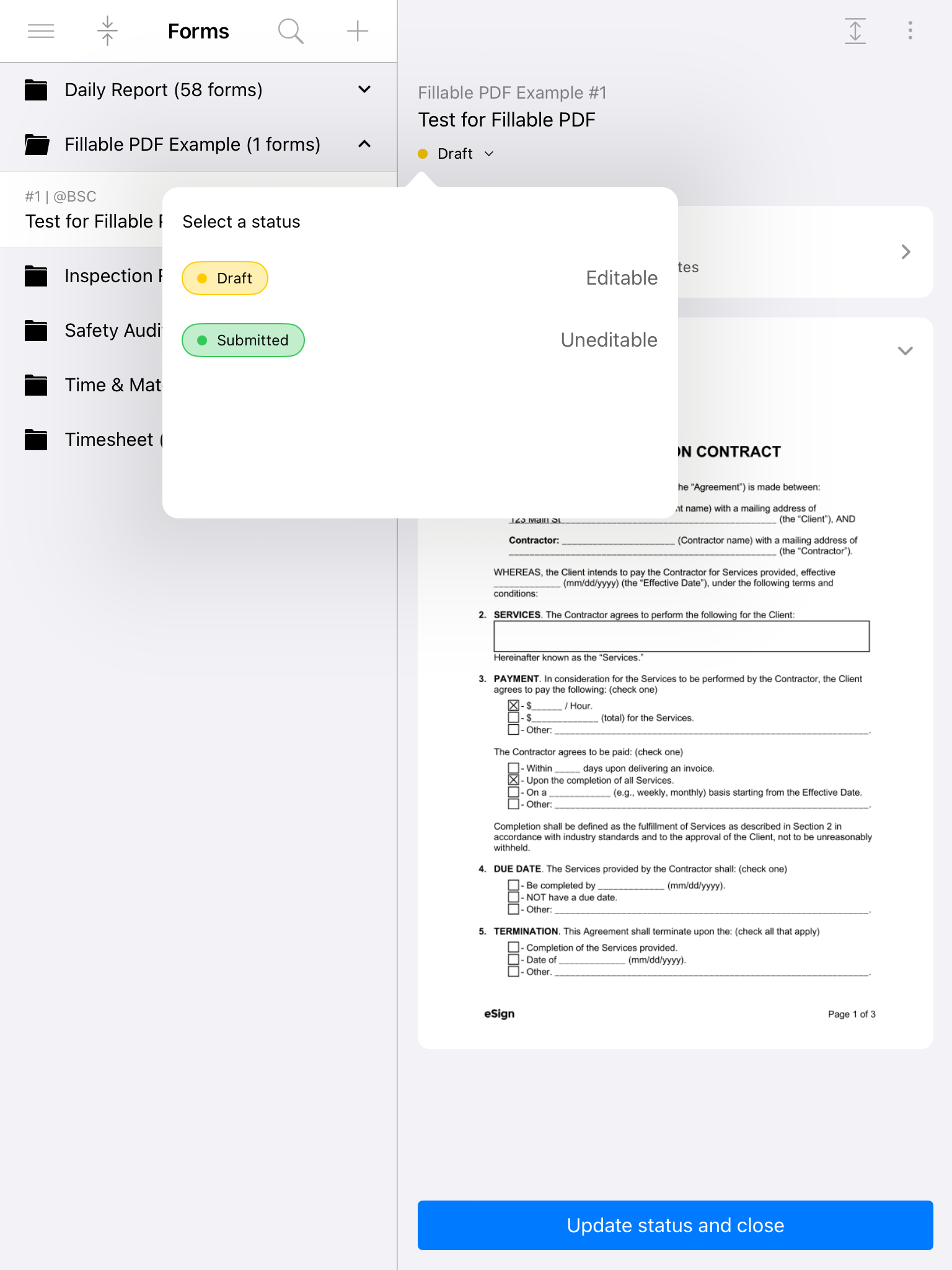 How to Use Fillable PDFs in the Forms Tab – Knowledge Base