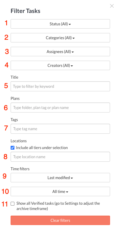 How to sort and filter tasks – Knowledge Base
