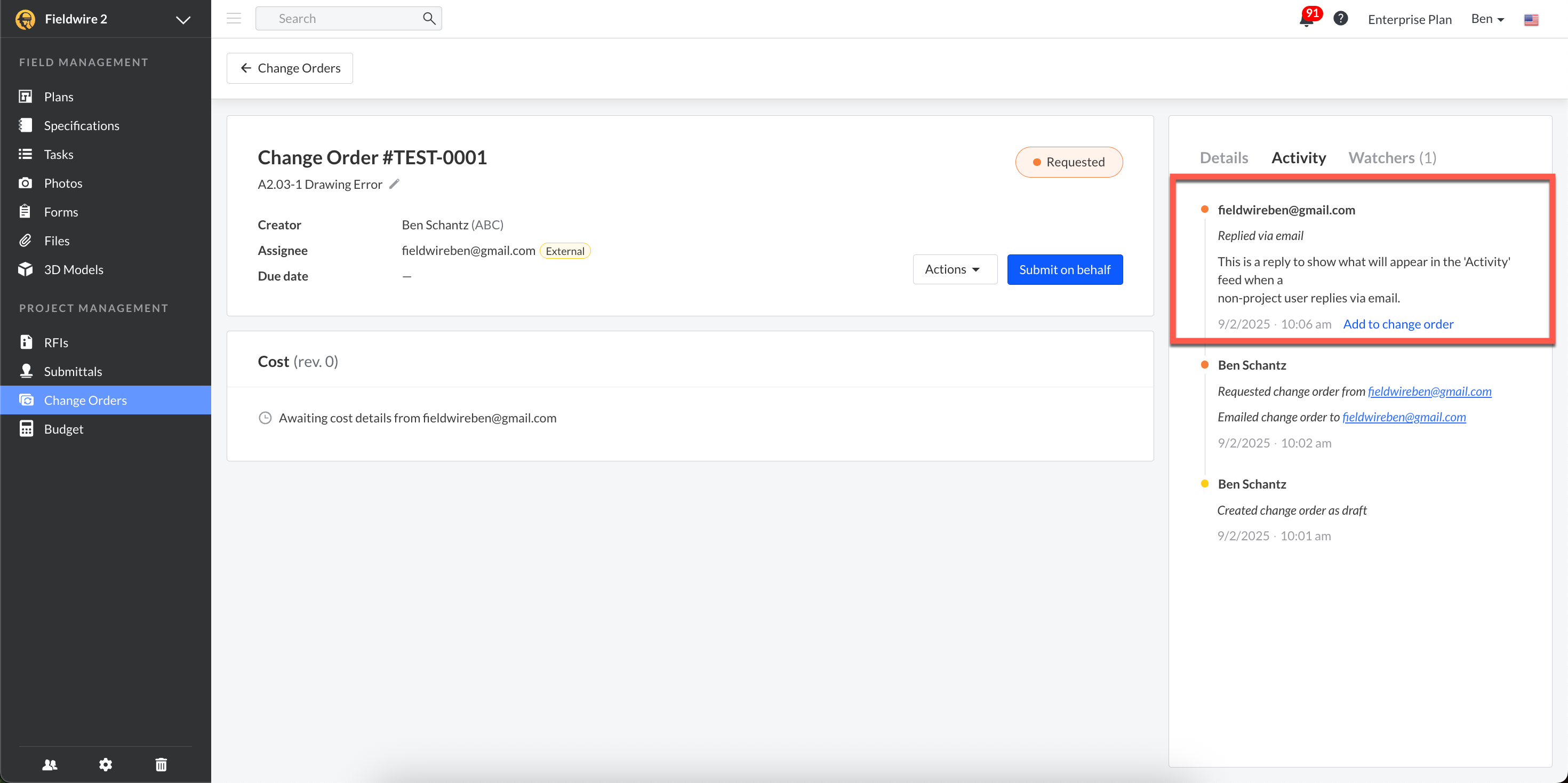 Introduction to Change Orders in Fieldwire – Knowledge Base
