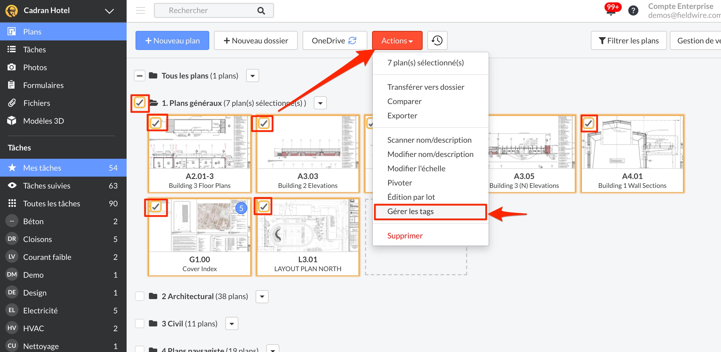 Les étiquettes de plan – Centre d'aide