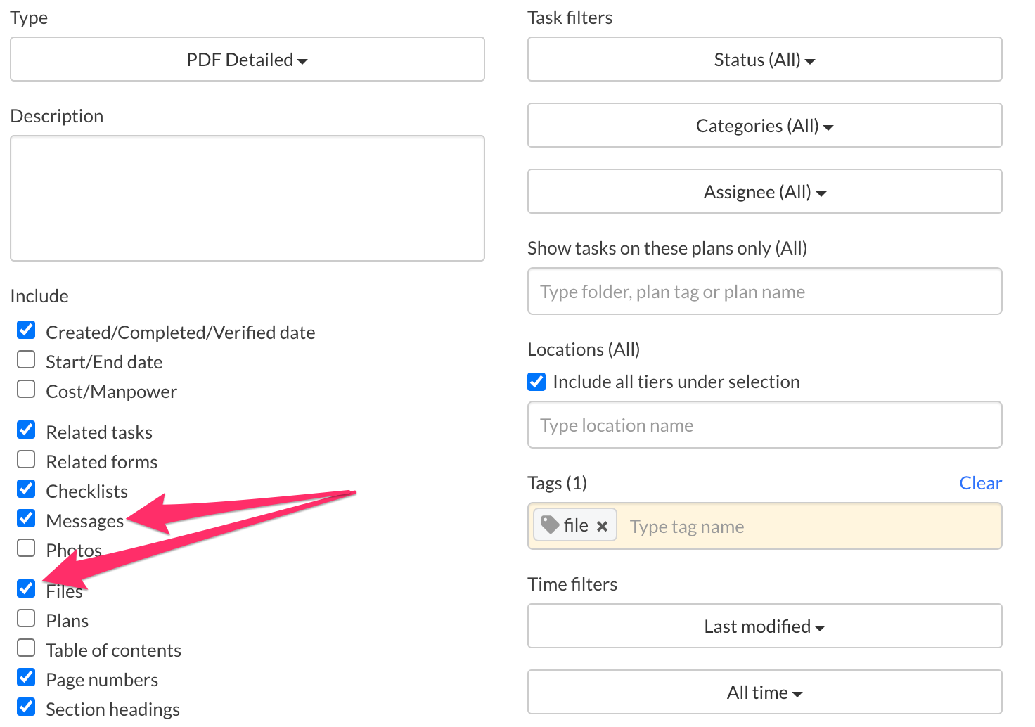 Q&A: How do I include files in my detailed report? – Knowledge Base