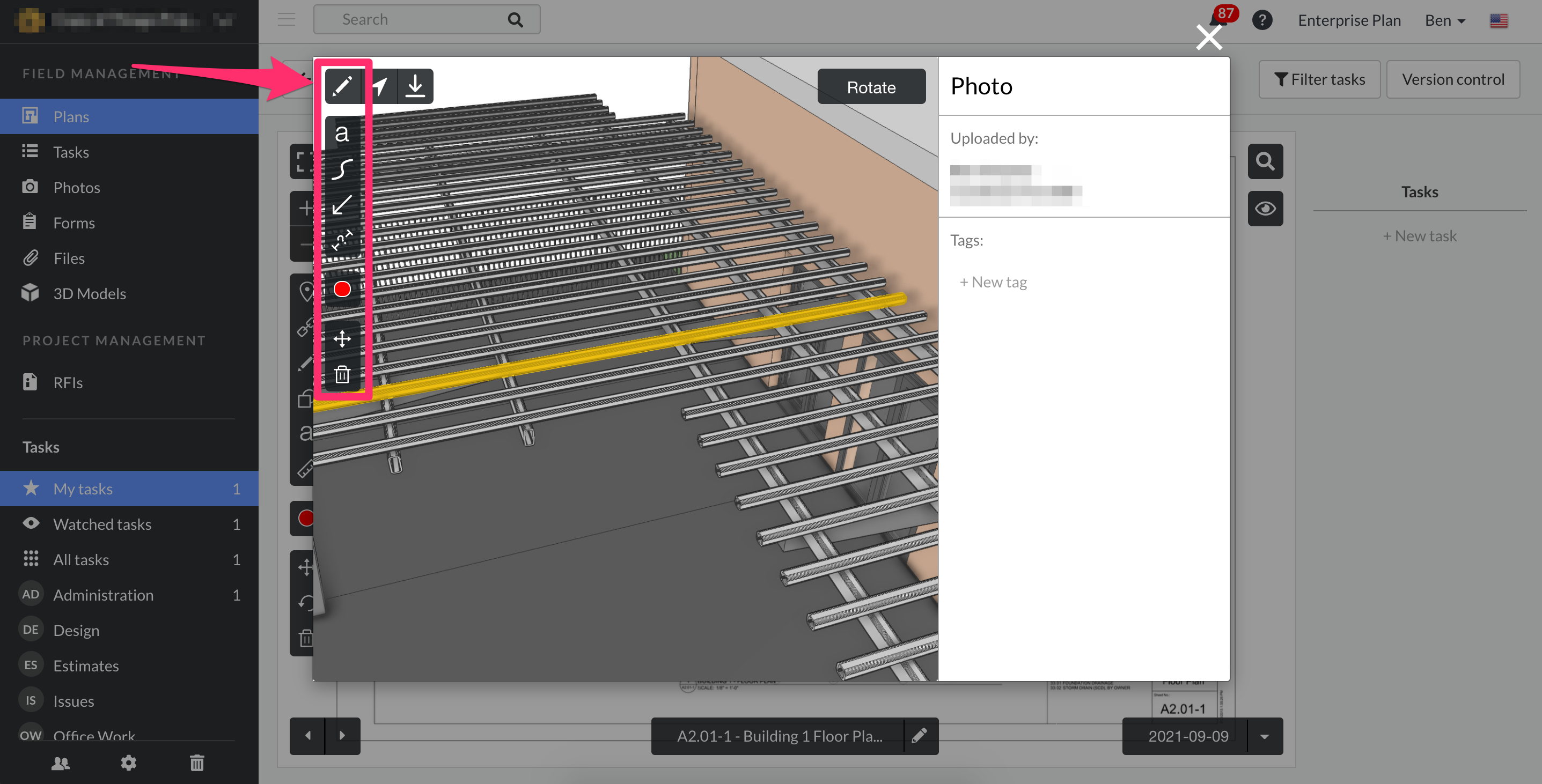 How to use the Single Plan View and Markup Tools (Web) – Knowledge Base
