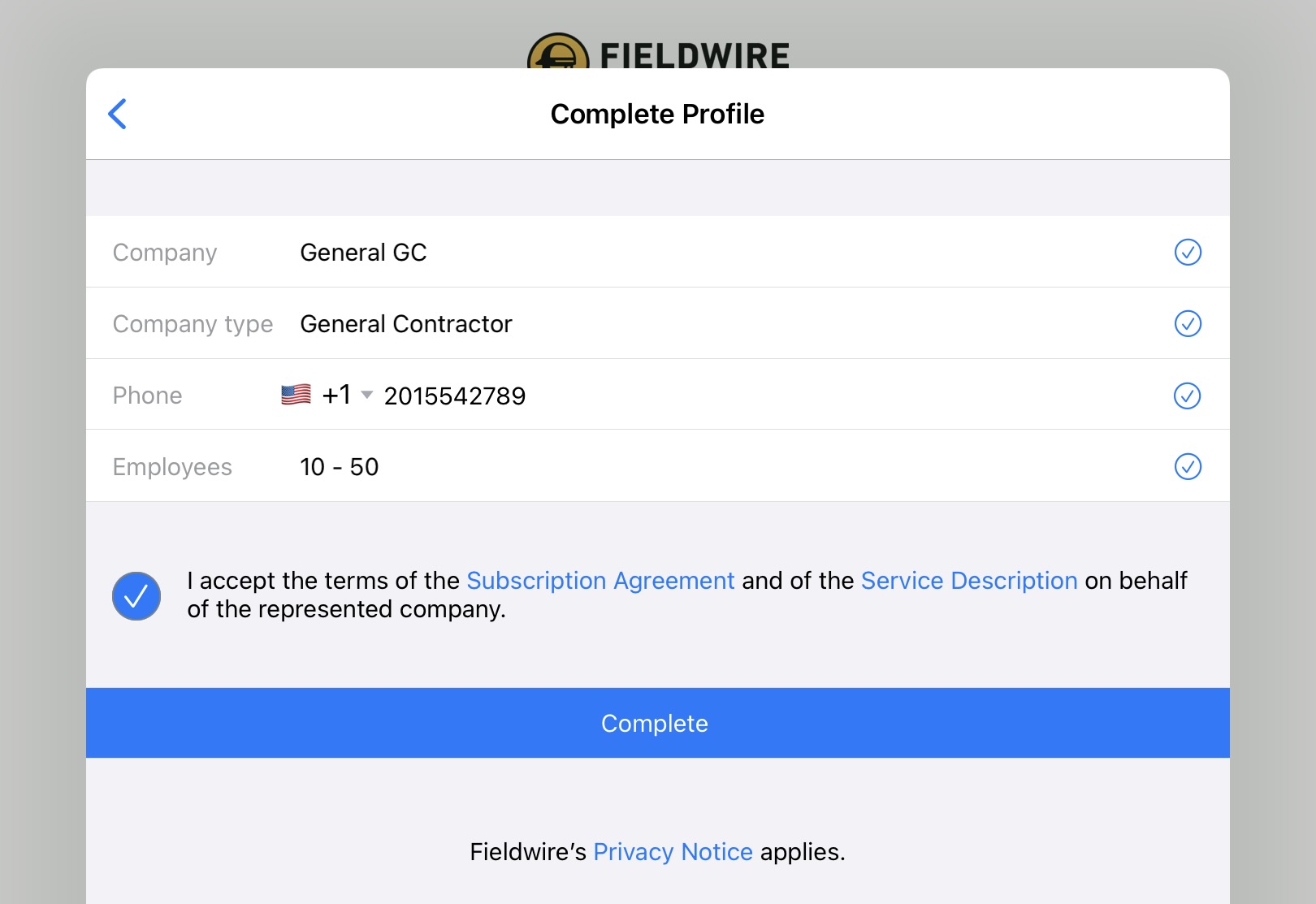 How to Sign Up for Fieldwire – Knowledge Base