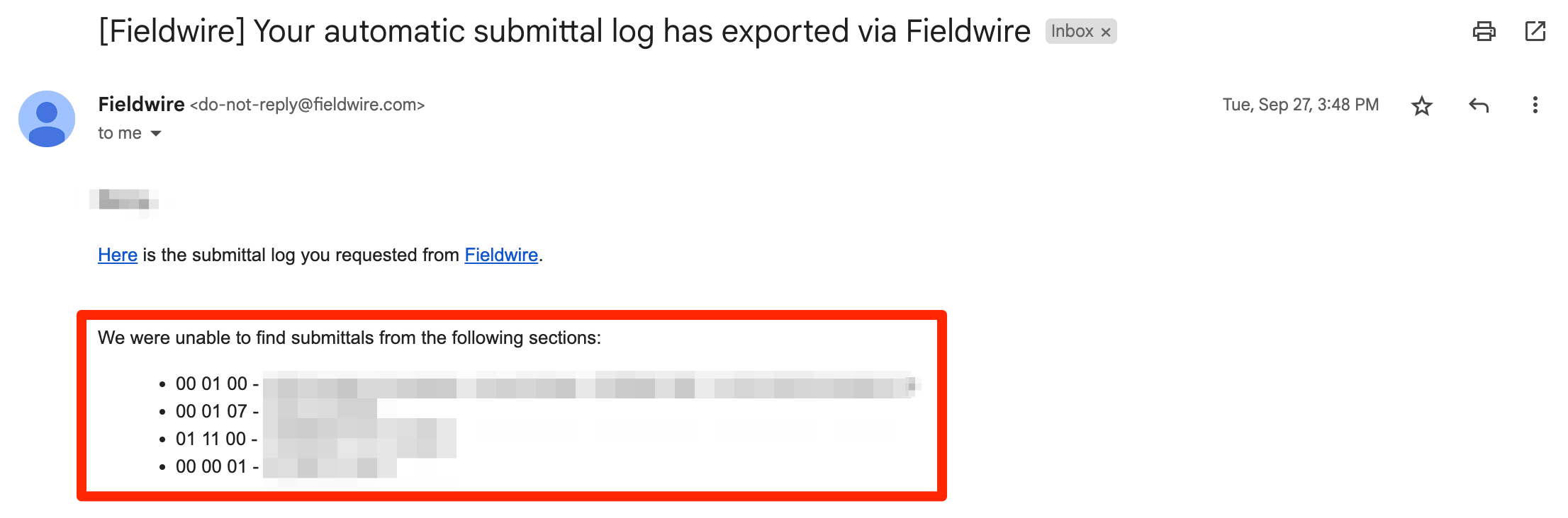 Q&A: Why Can't I Extract Submittals – Knowledge Base